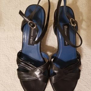 Etienne Aigner | Shoes | Etienne Aigner Genuine Leather Wedge Sandle ...